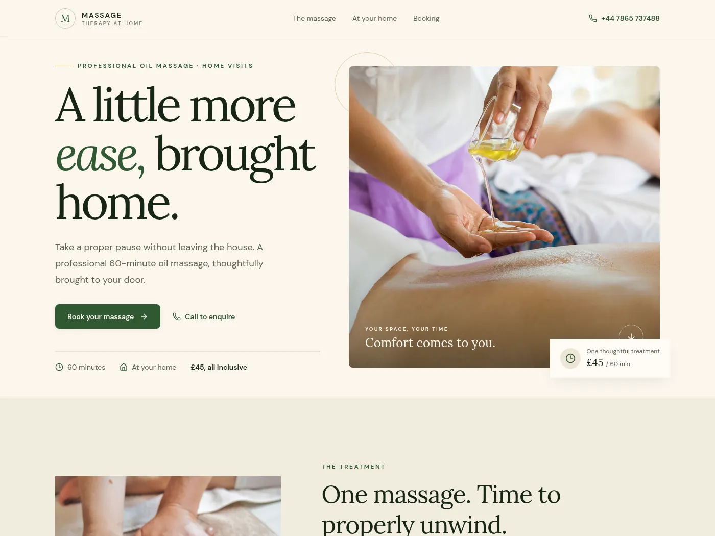 Oil Massage Therapy Site