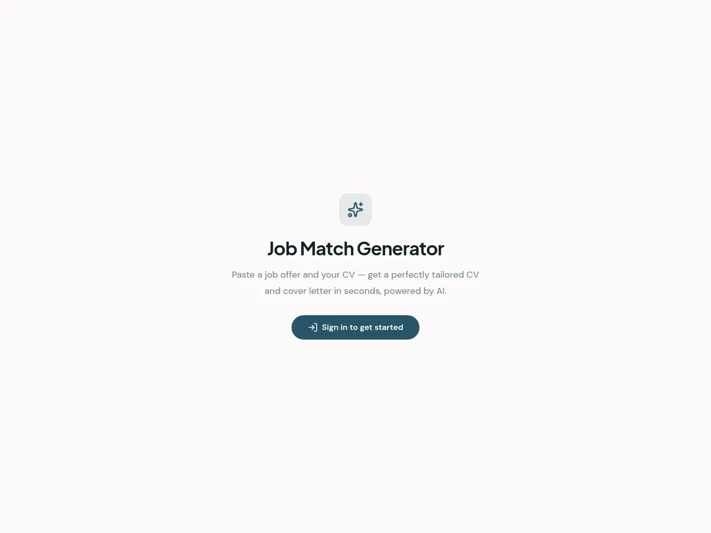 Job Match Generator