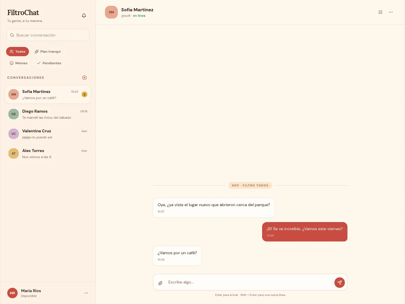 FiltroChat Amigos