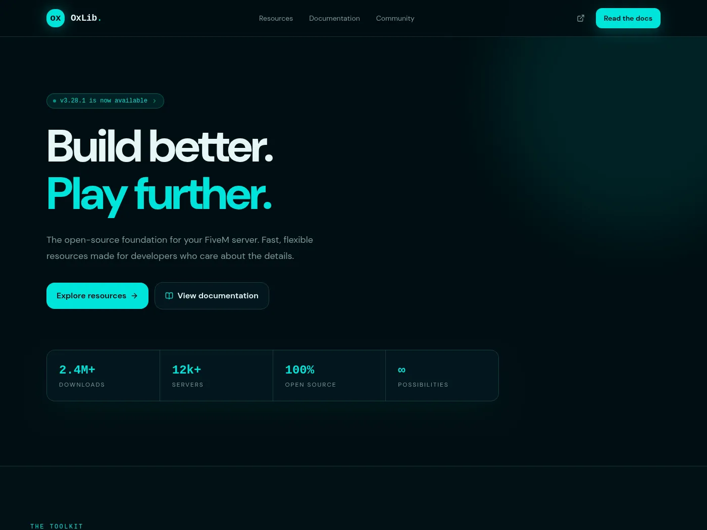 OxLib Cyan Redesign