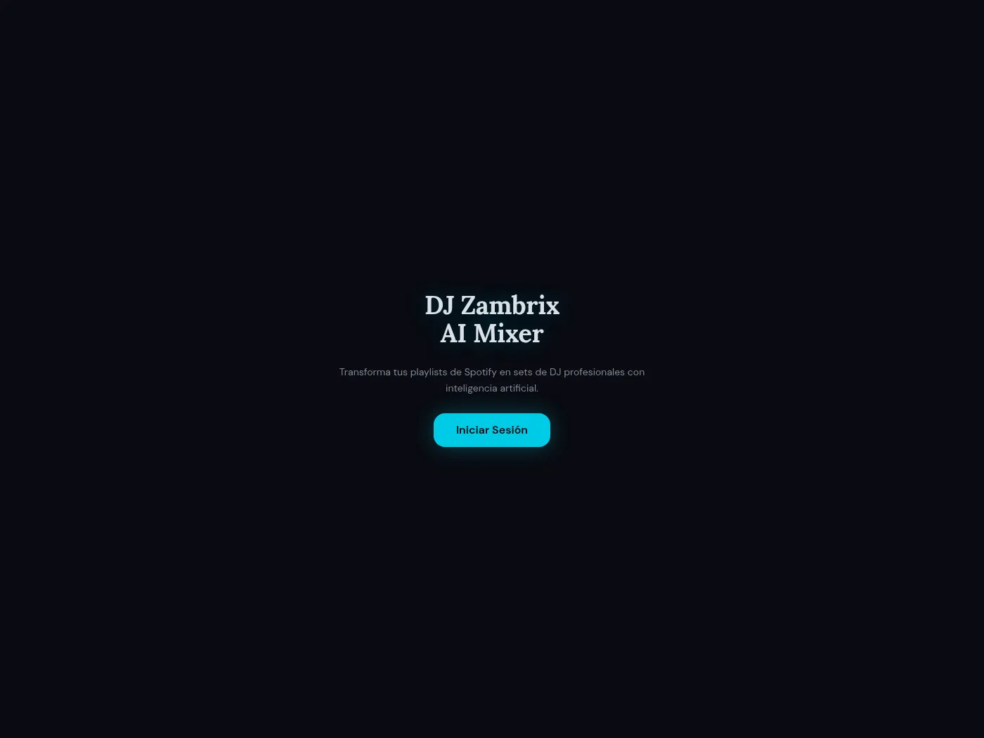 DJ Zambrix AI Mixer
