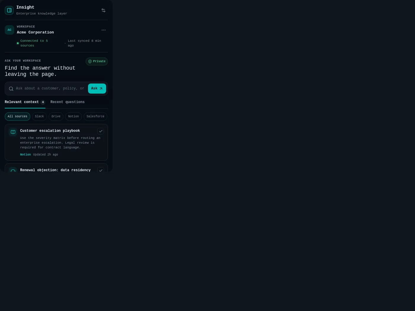 Insight Sidebar AI