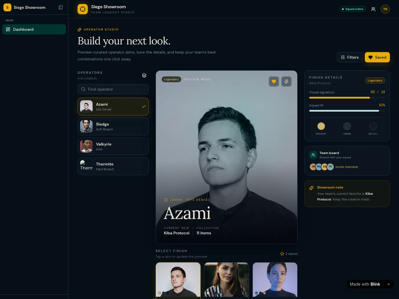 Siege Skin Showroom