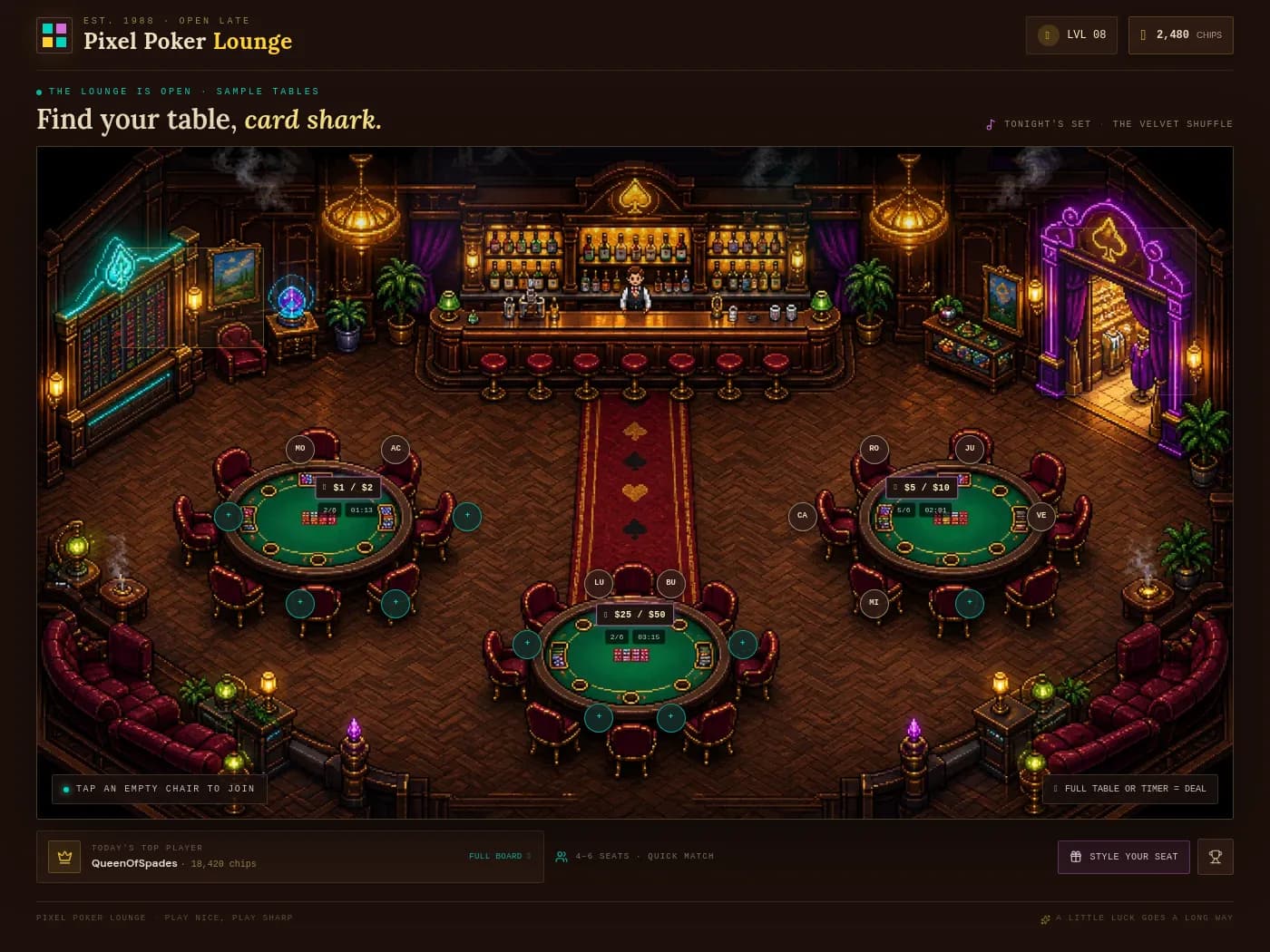 Pixel Poker Lounge