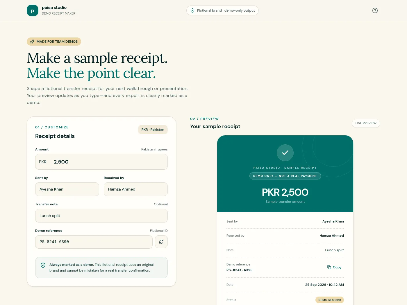 Easypaisa Mockup Generator