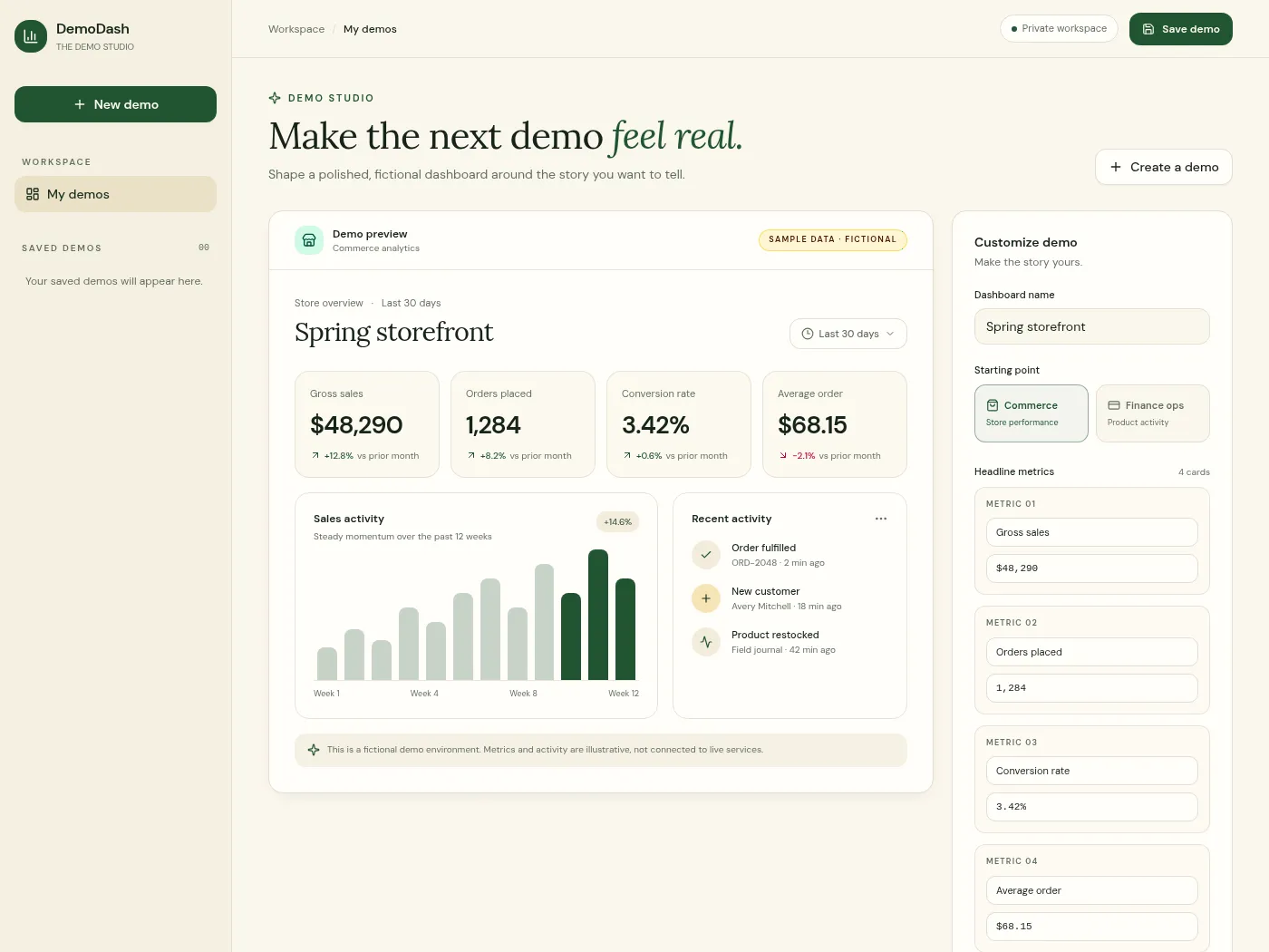 DemoDash B2B Platform