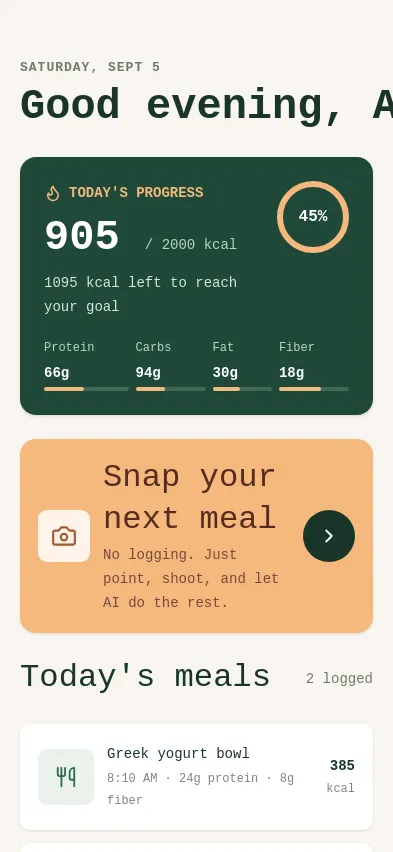 SnapDiet AI Tracker