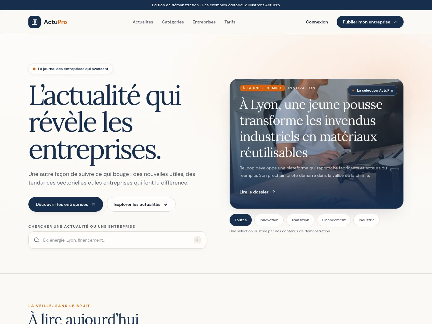 ActuPro News Platform