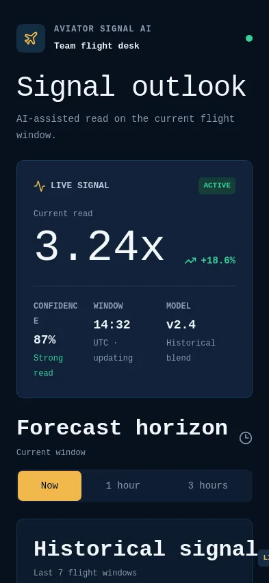 Aviator Signal AI