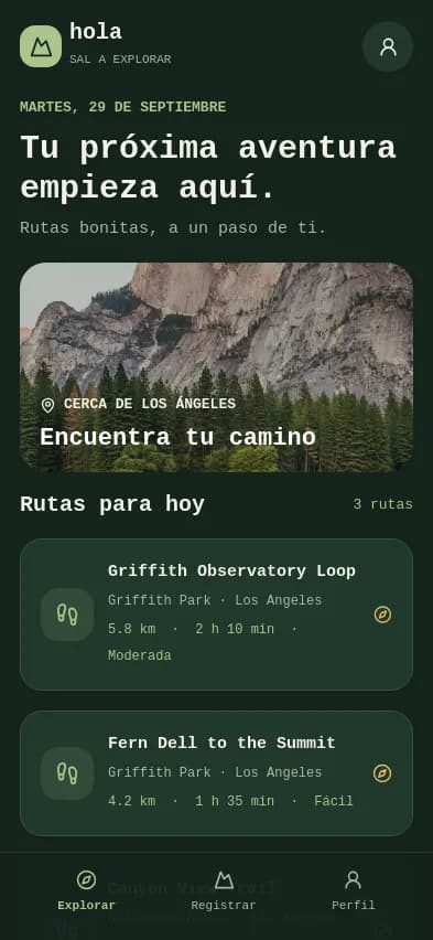 Hola Hike Tracker