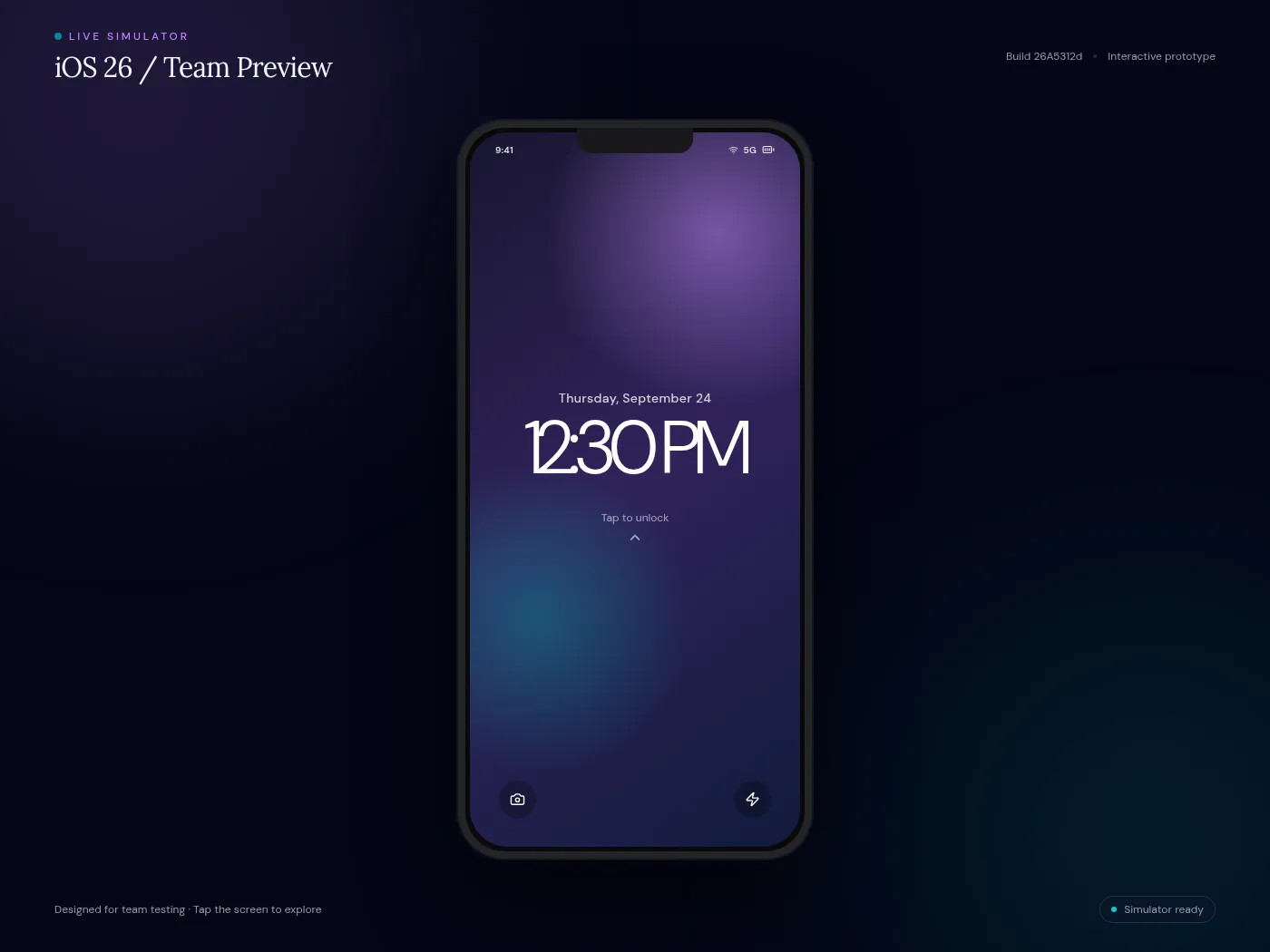 iOS 26 Web Simulator