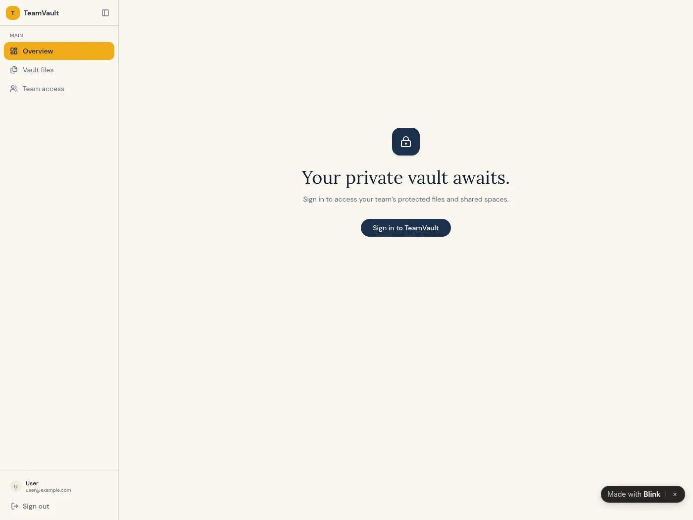 TeamVault Platform
