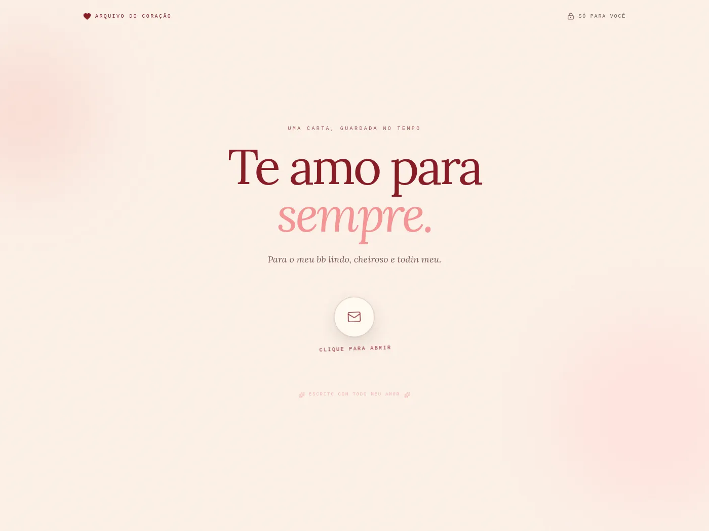Te Amo Para Sempre