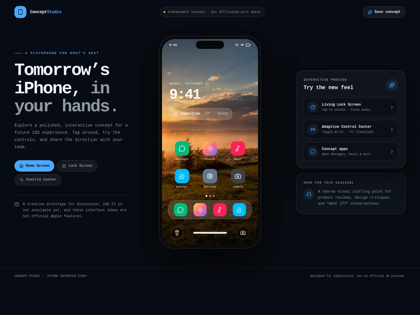 iOS 27 Web Simulator