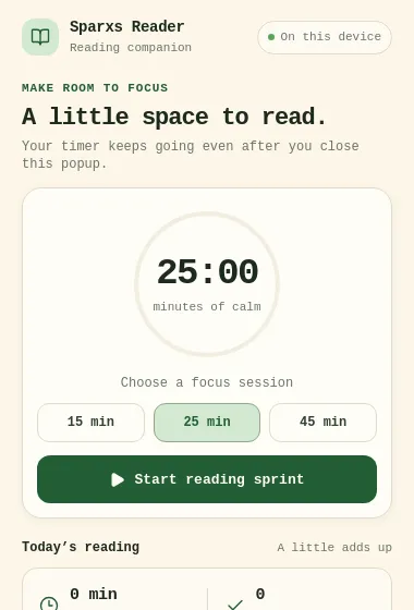 Sparxs Reader Companion