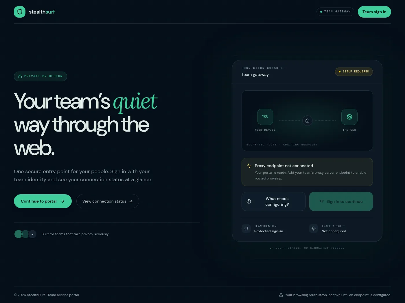StealthSurf Proxy Portal