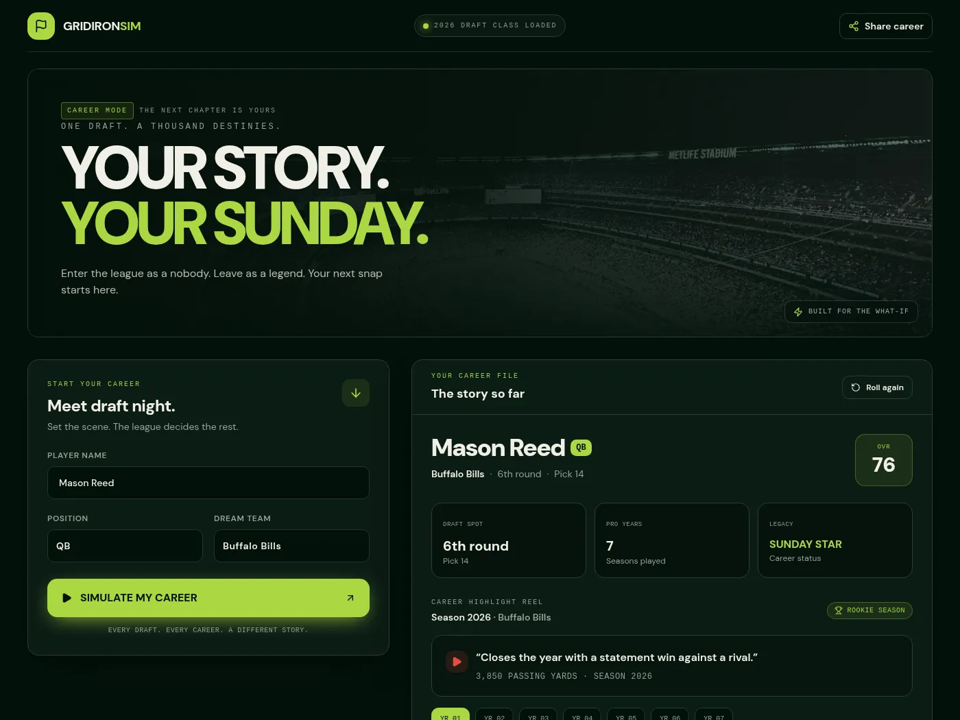 GridironSim