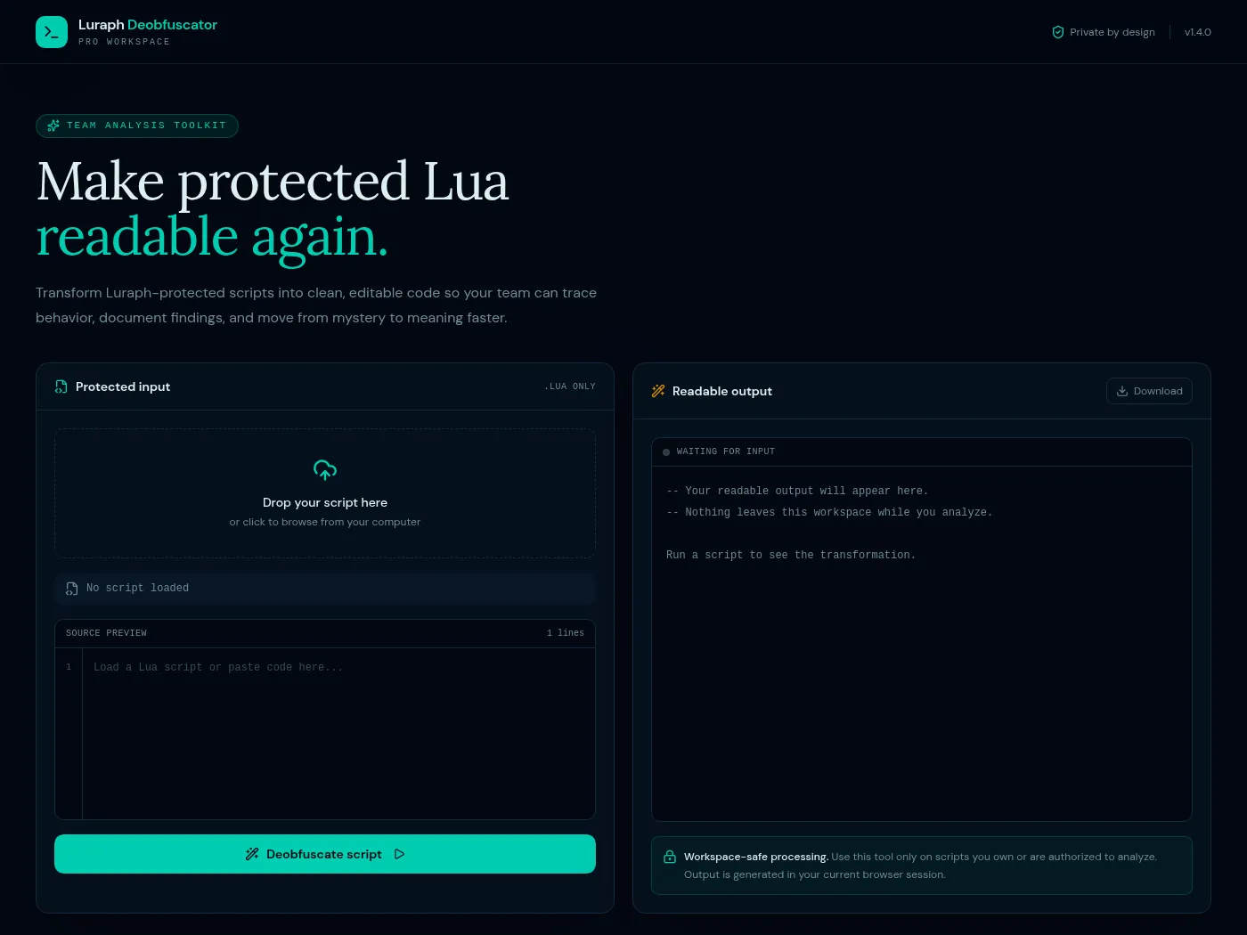 Luraph Deobfuscator Pro
