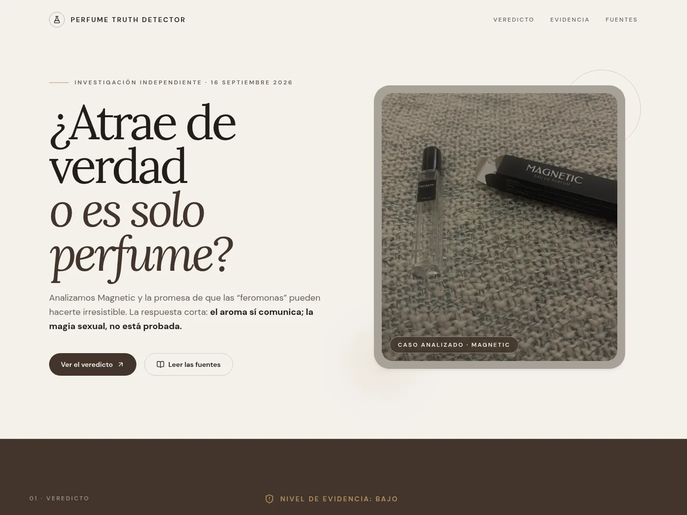 Perfume Truth Detector