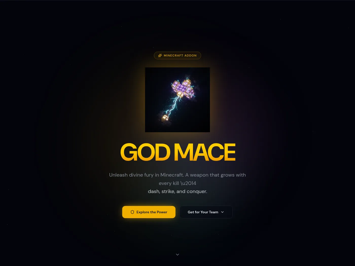God Mace Minecraft Addon