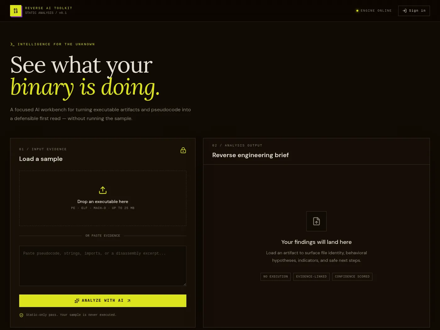 Reverse AI Toolkit