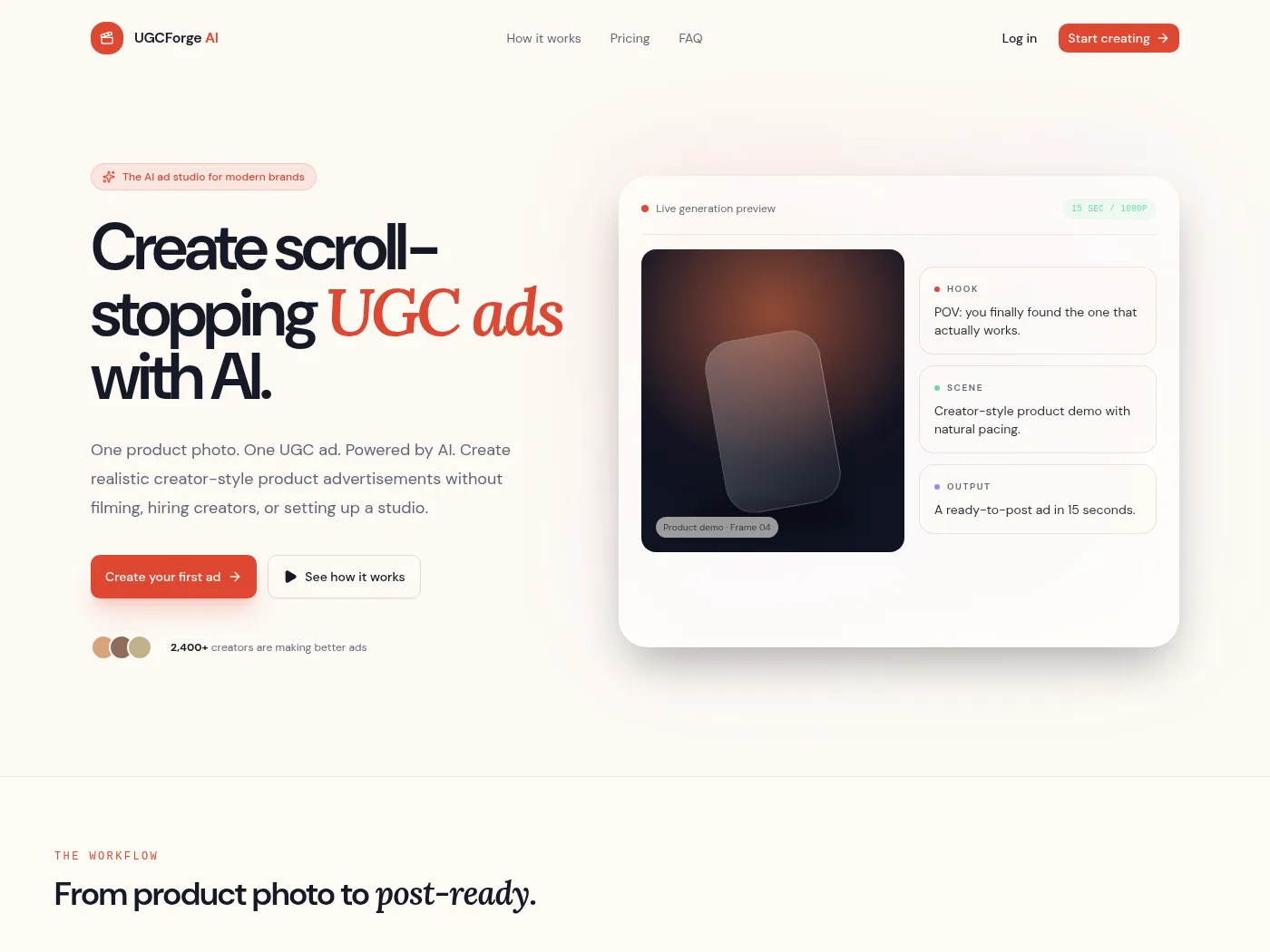 UGCForge AI Studio