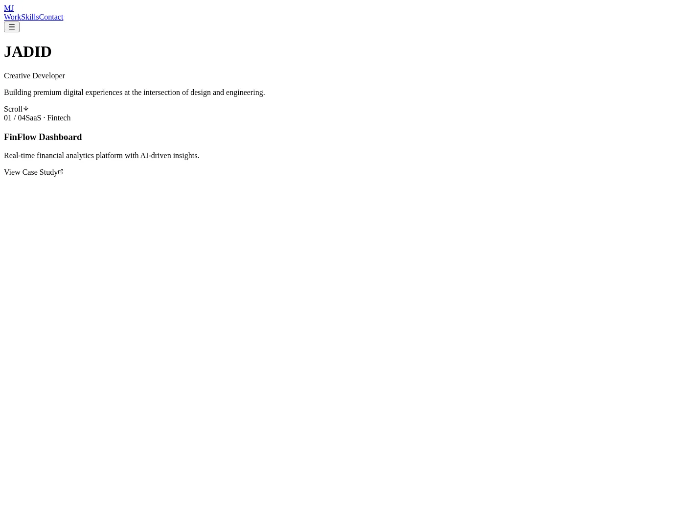 Jadid Creative Portfolio