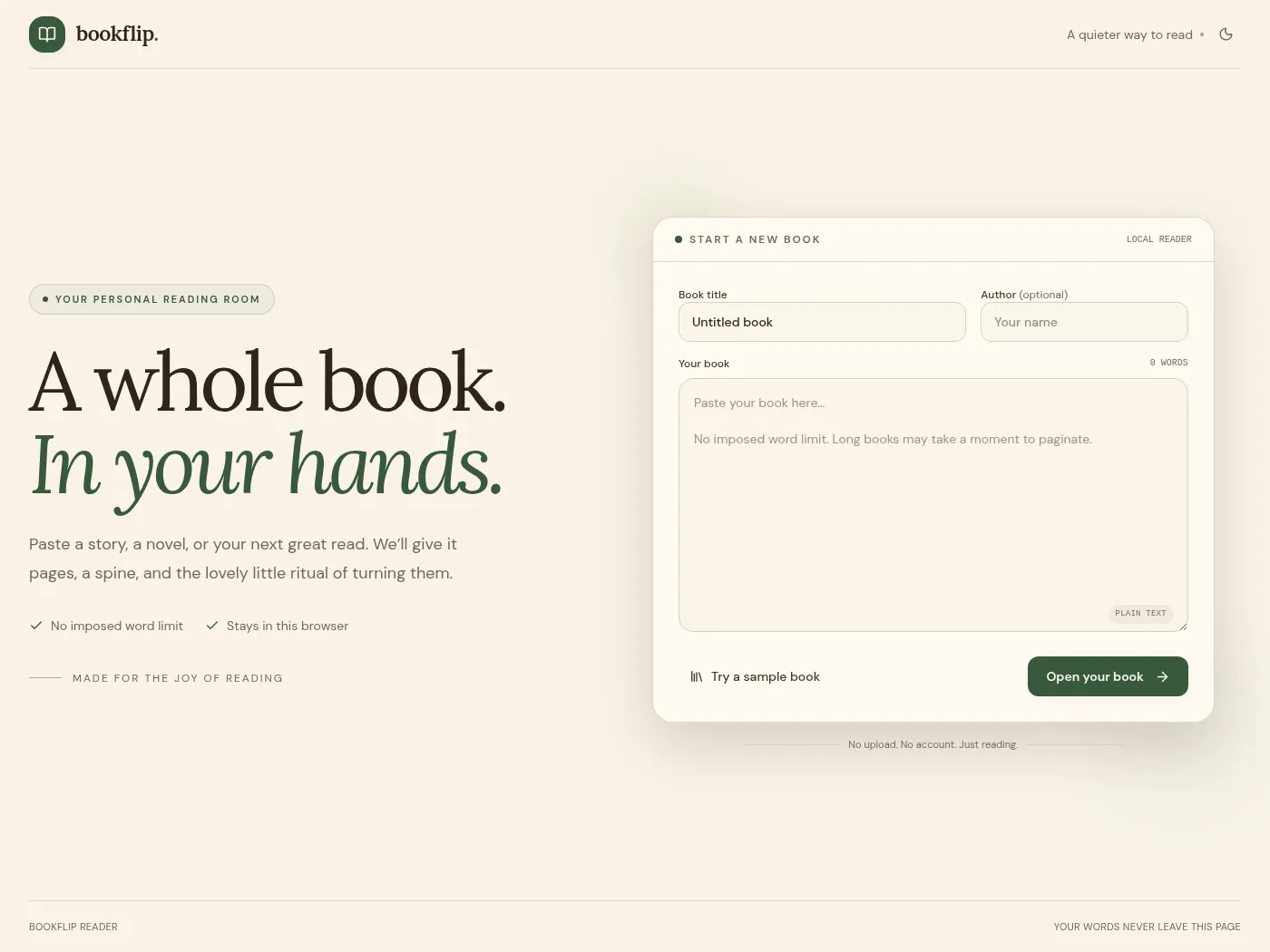 BookFlip Web Reader