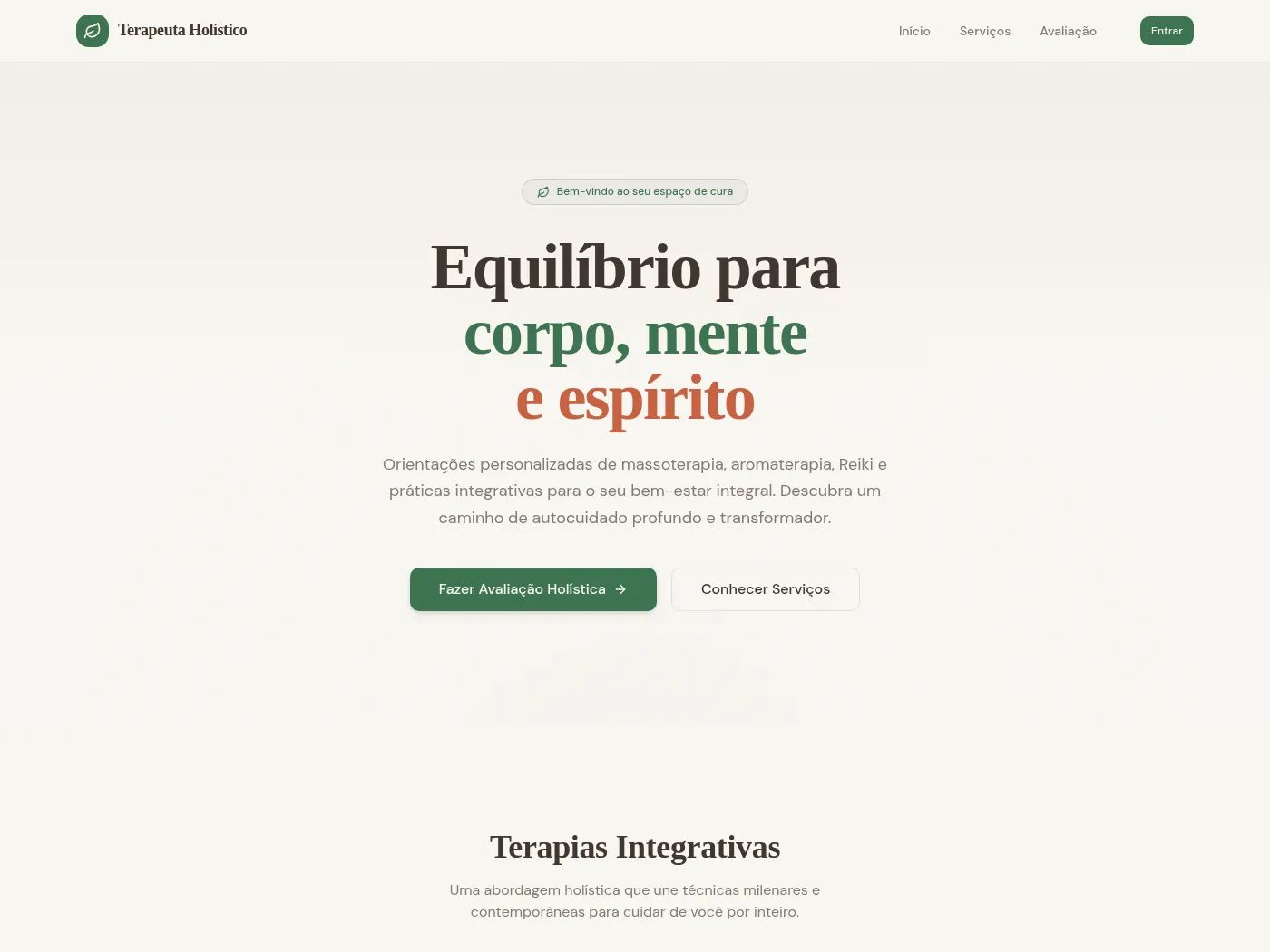 Holistic Therapist Portal