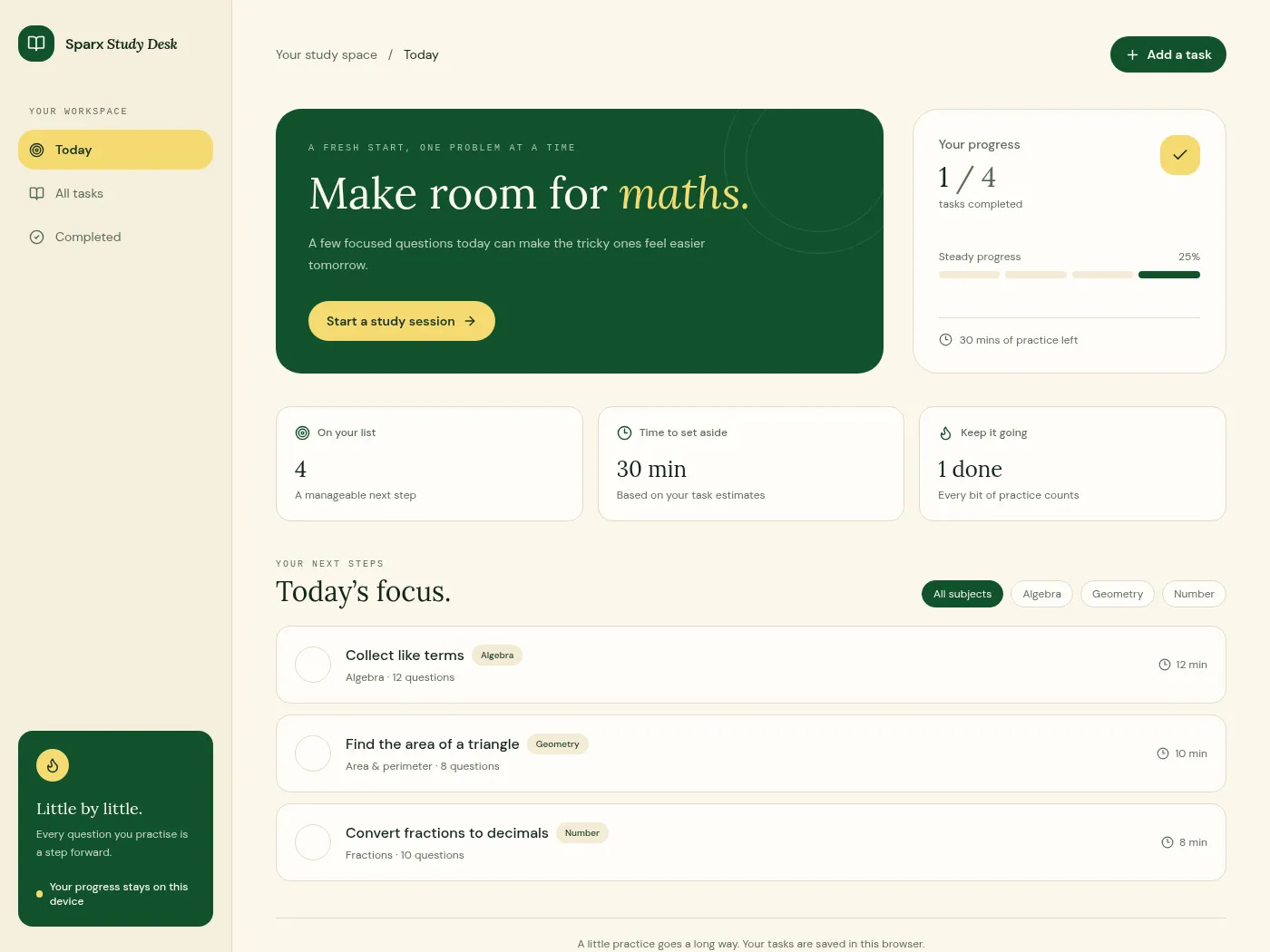 Sparx Maths Completer