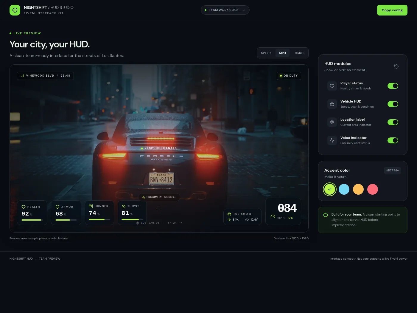 FiveM Modern HUD