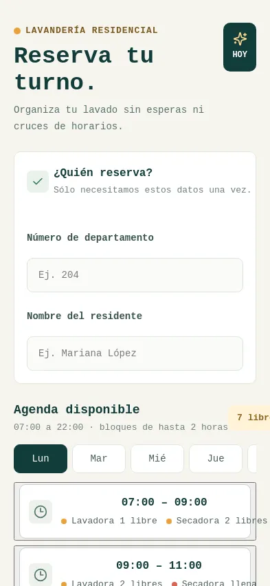 Laundry Scheduler App