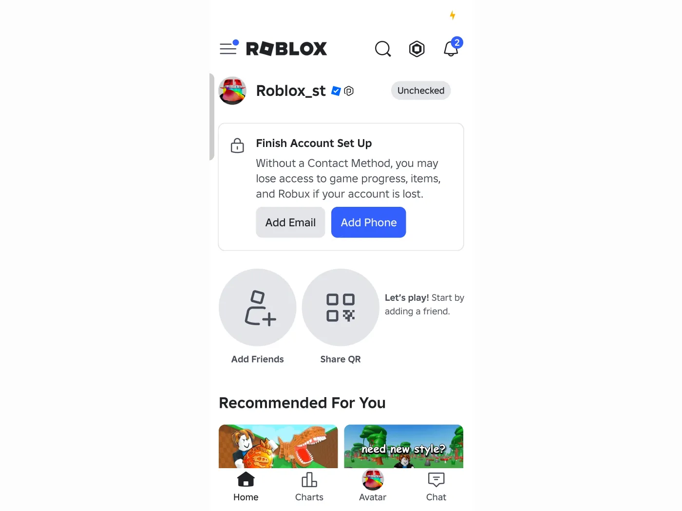 Seamless Scroll Screens