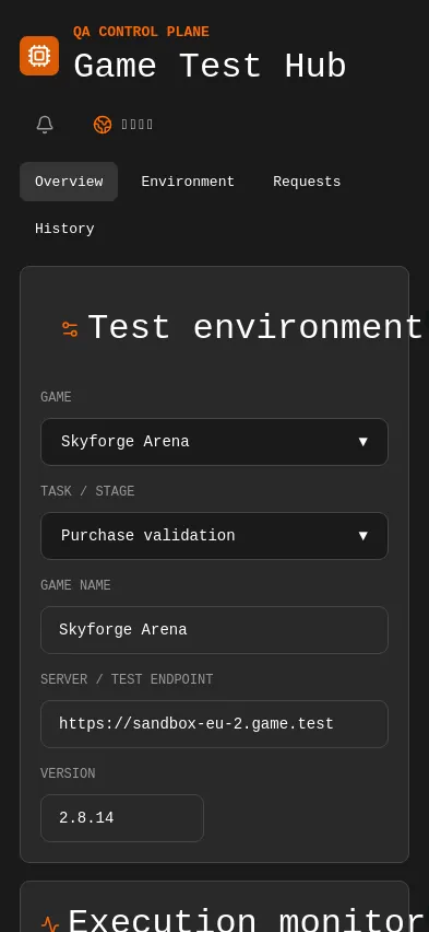 Game Test Automation Hub