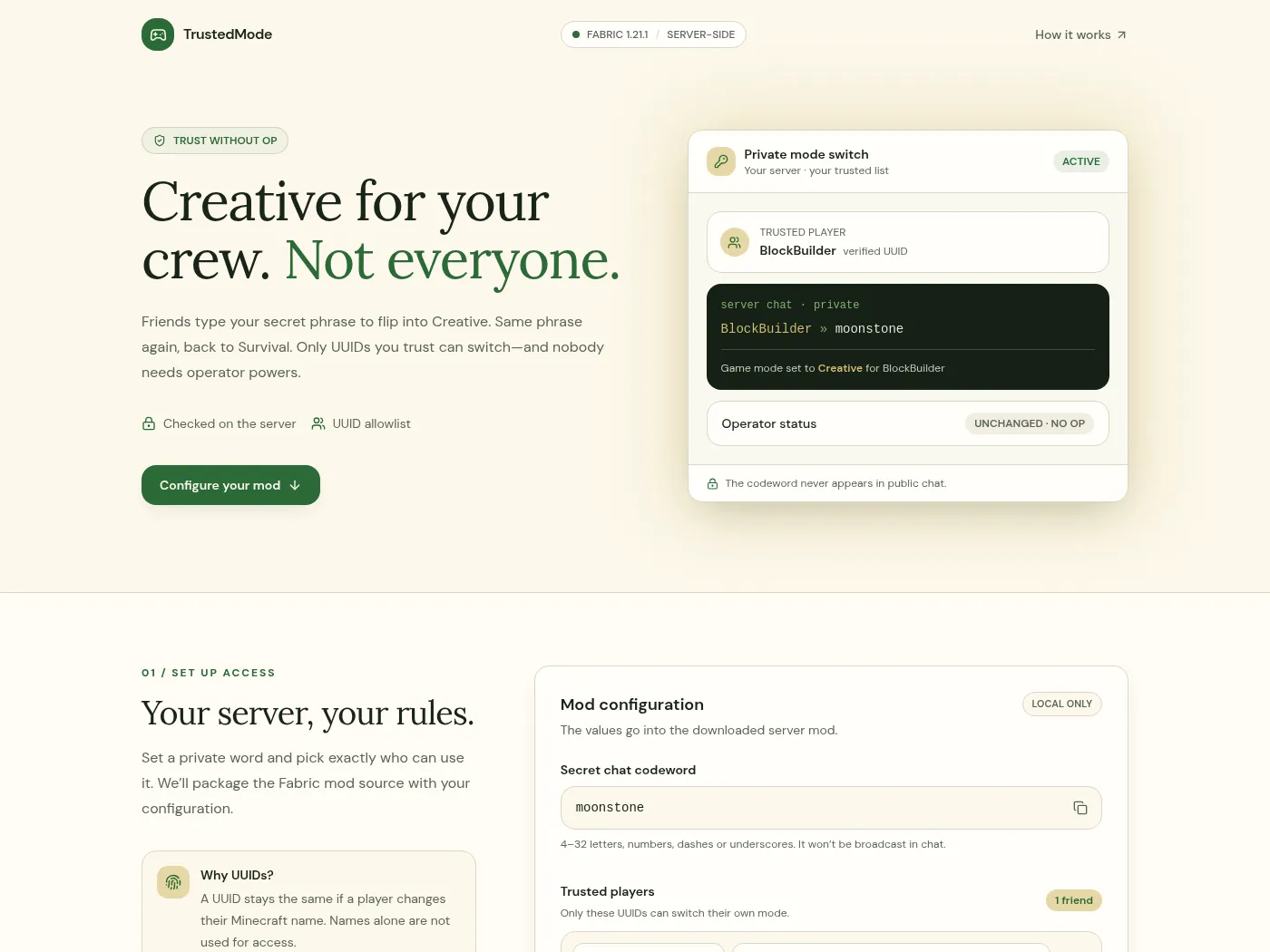 Codeword Creative Switch