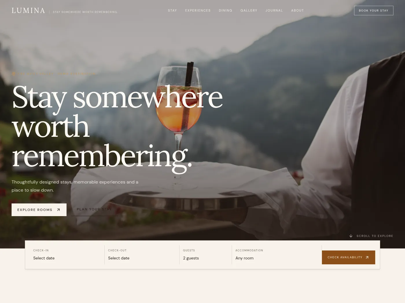 Lumina Hospitality Template