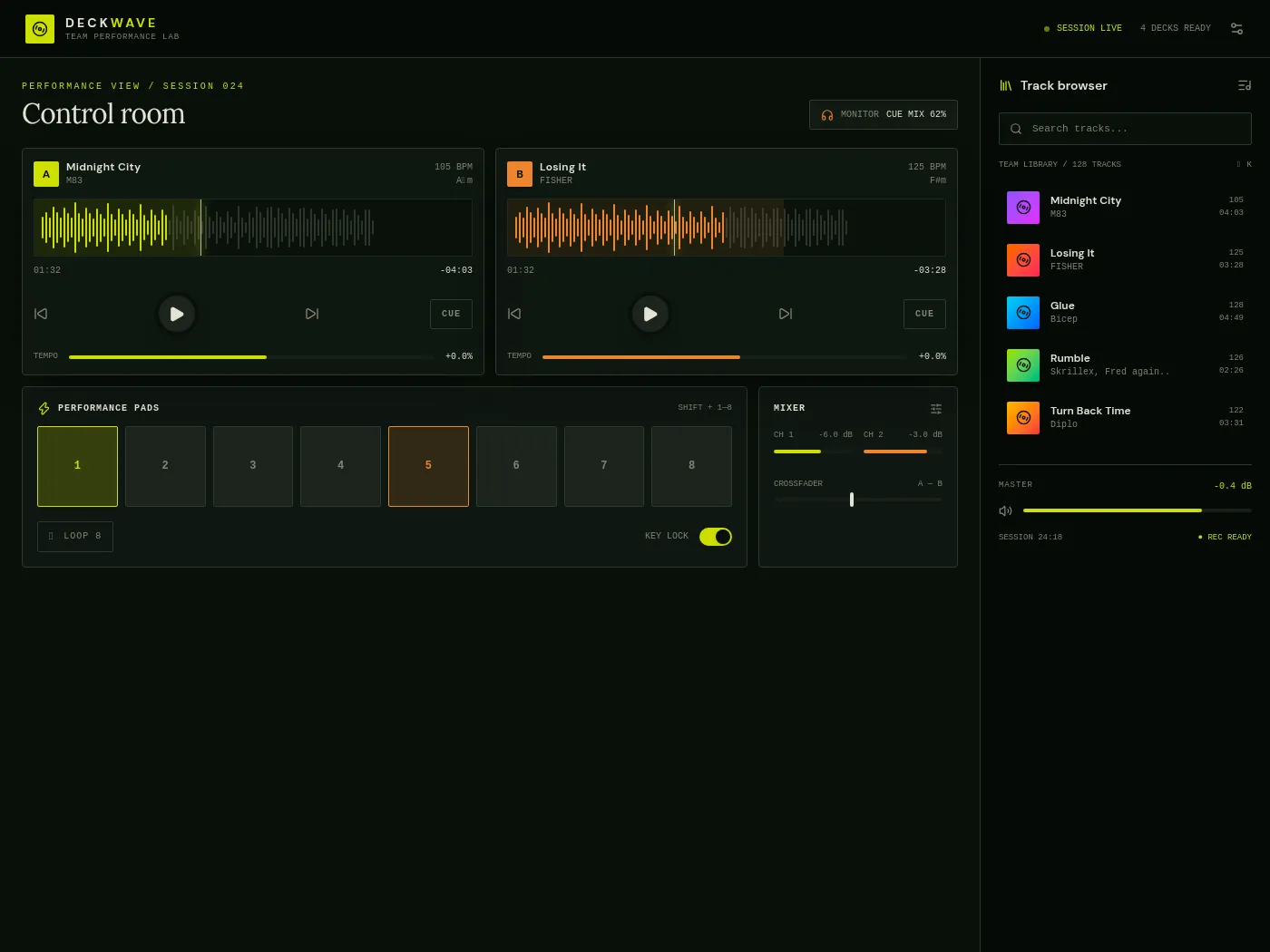 DeckWave DJ Simulator
