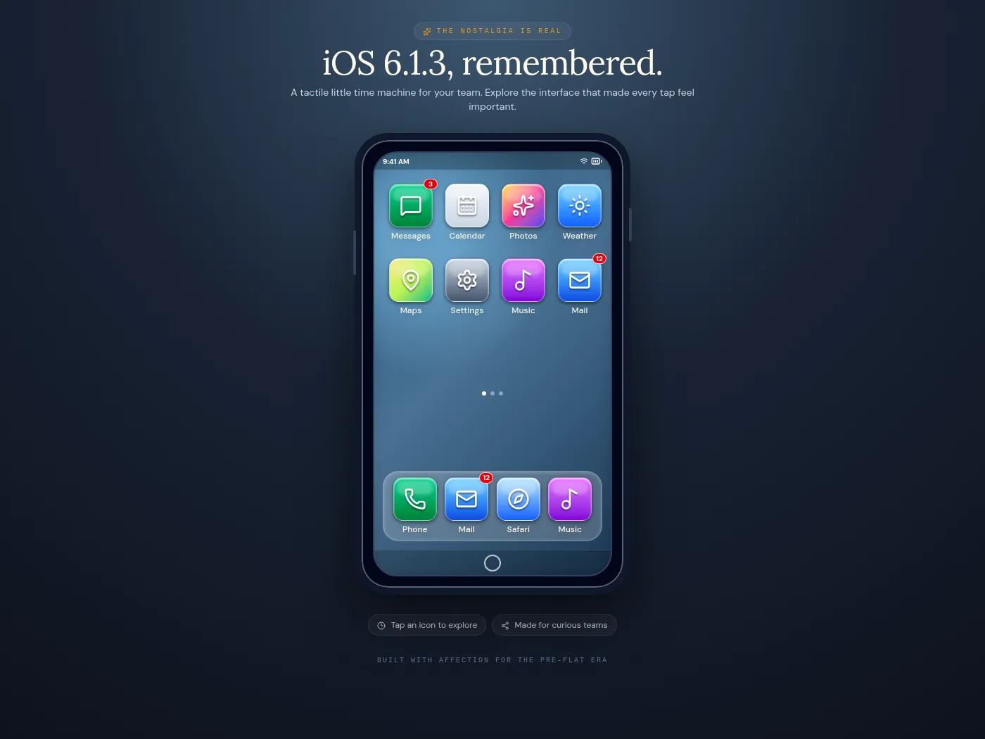 iOS 6 Retro Web