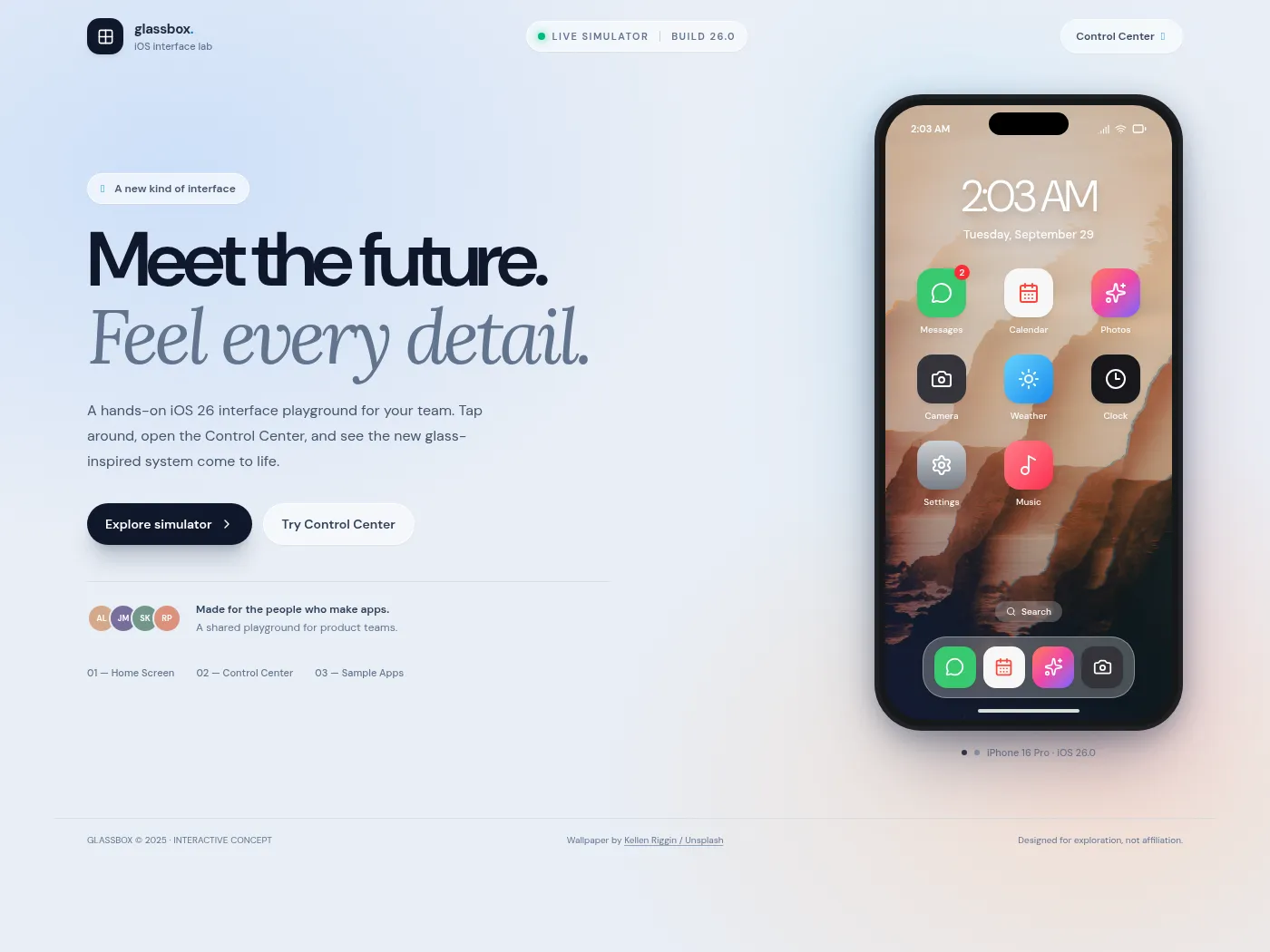 iOS 26 Web Simulator