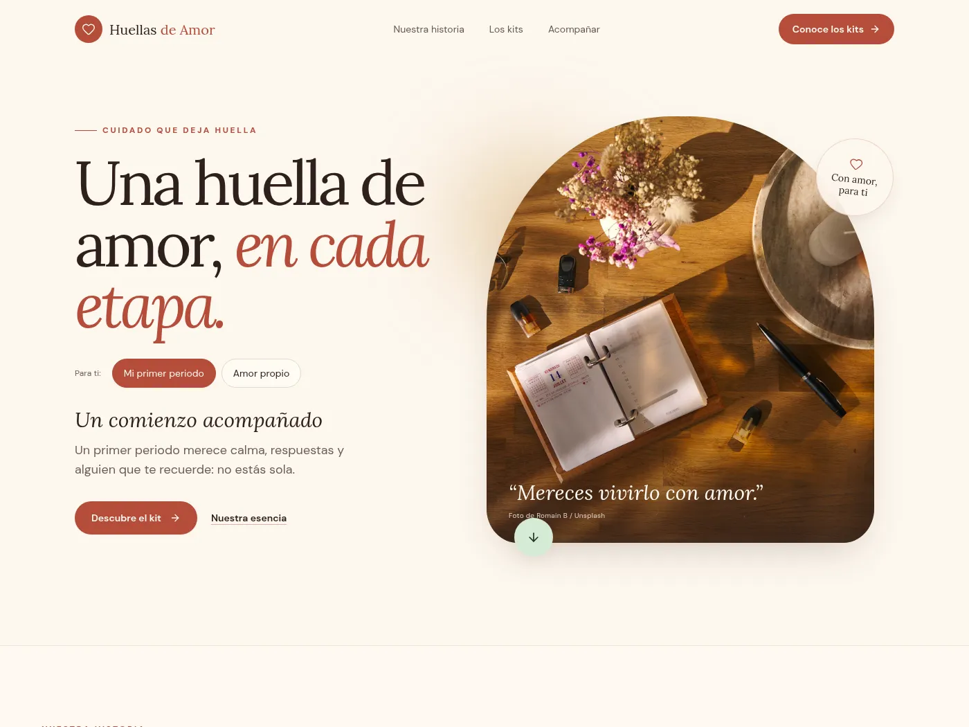 Huellas de Amor Web
