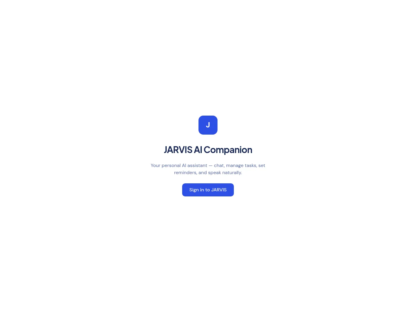 JARVIS AI Companion