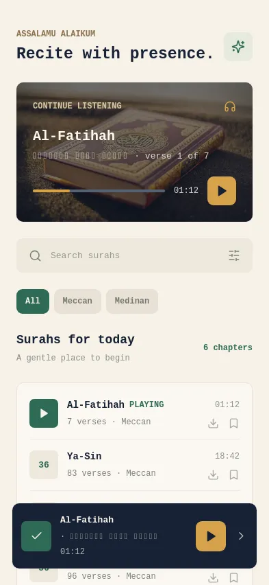 Quran Recite Mobile
