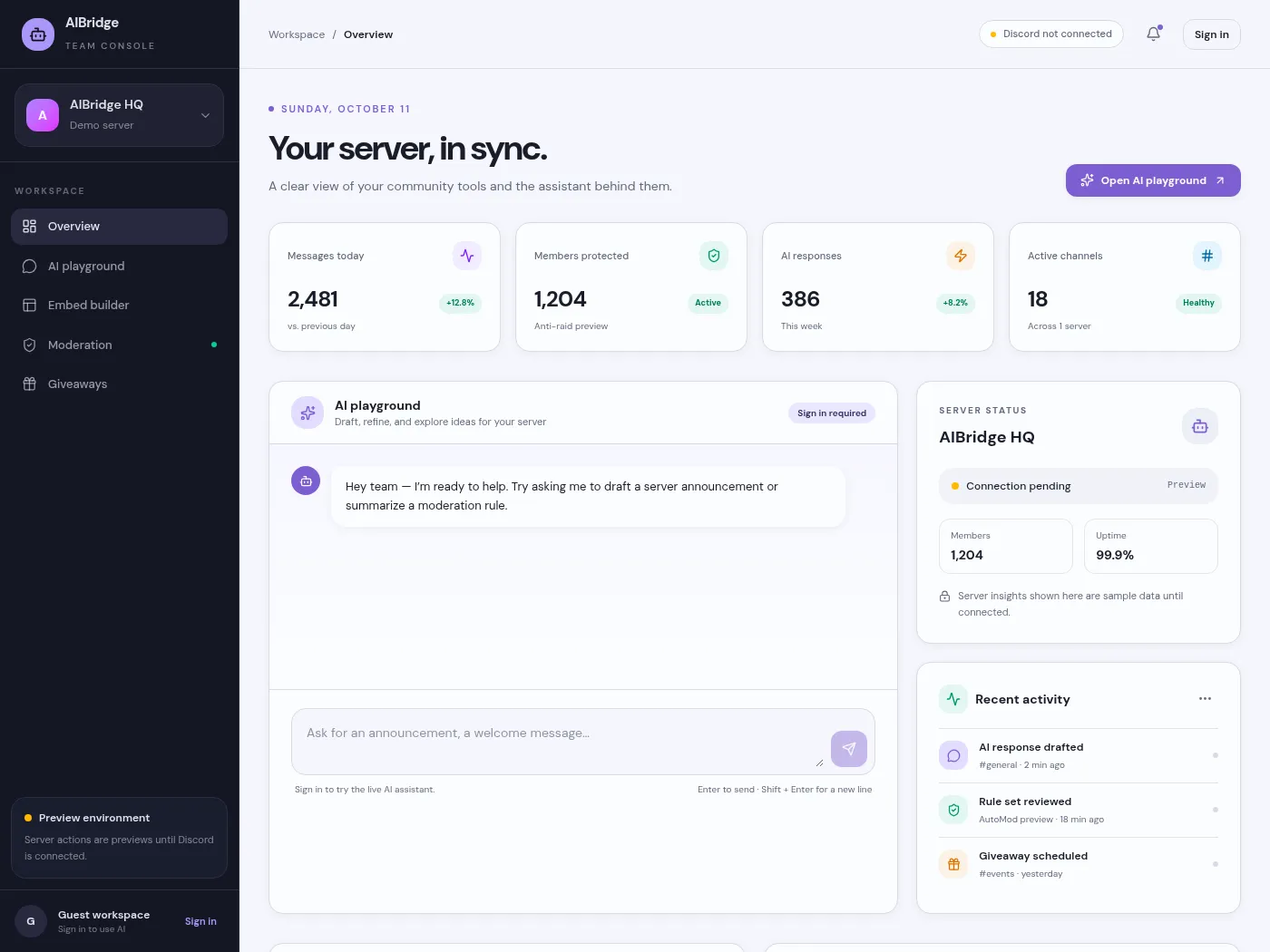 AIBridge Discord Bot