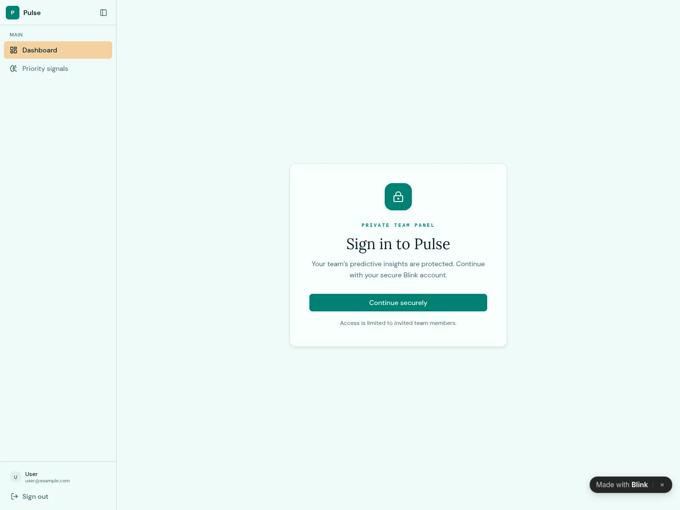 Predictive Insights Dashboard