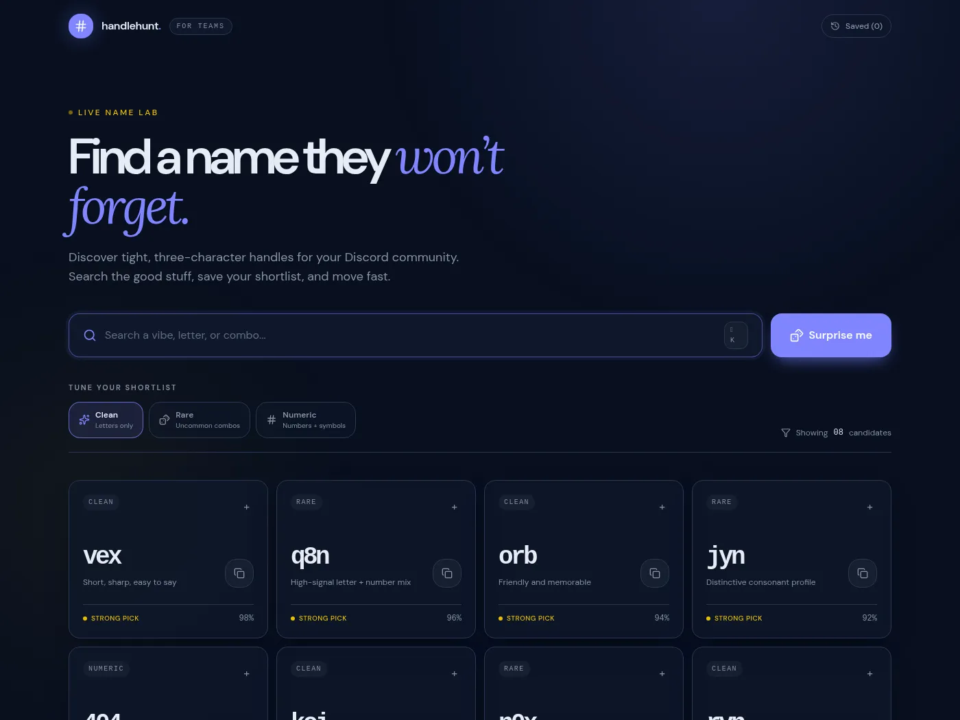 Discord Name Finder
