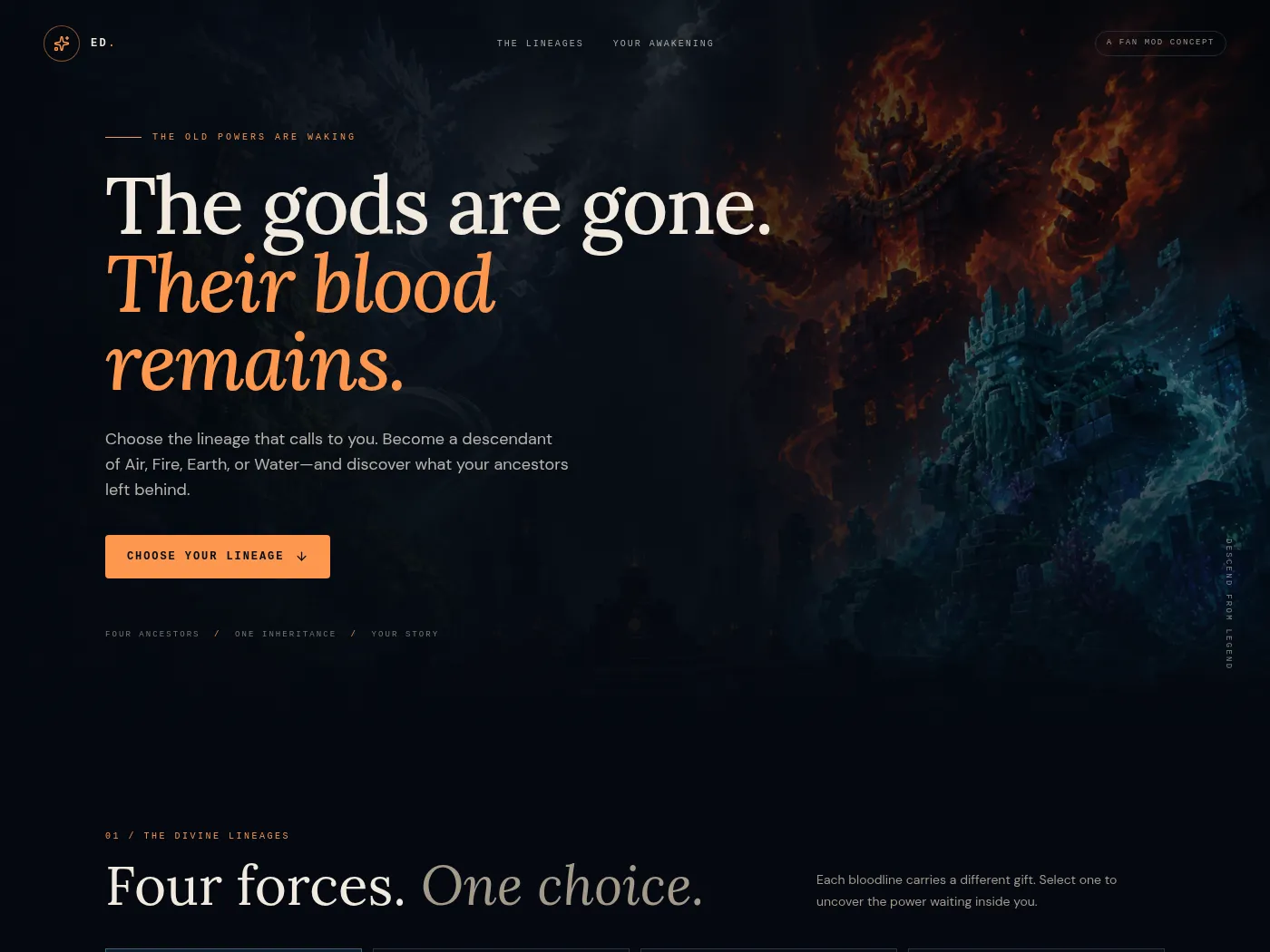 Elemental Descendants Mod