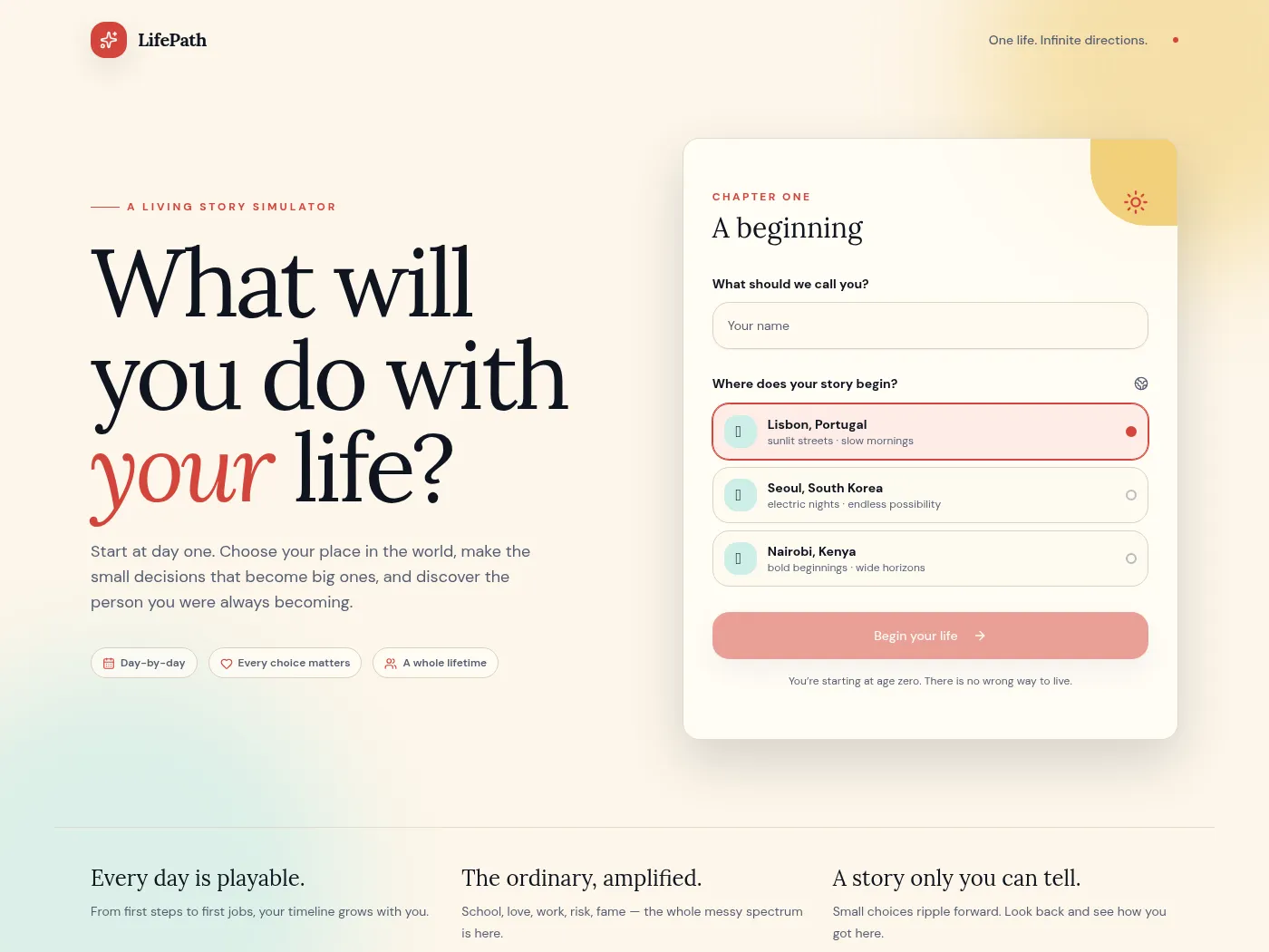 LifePath Simulator