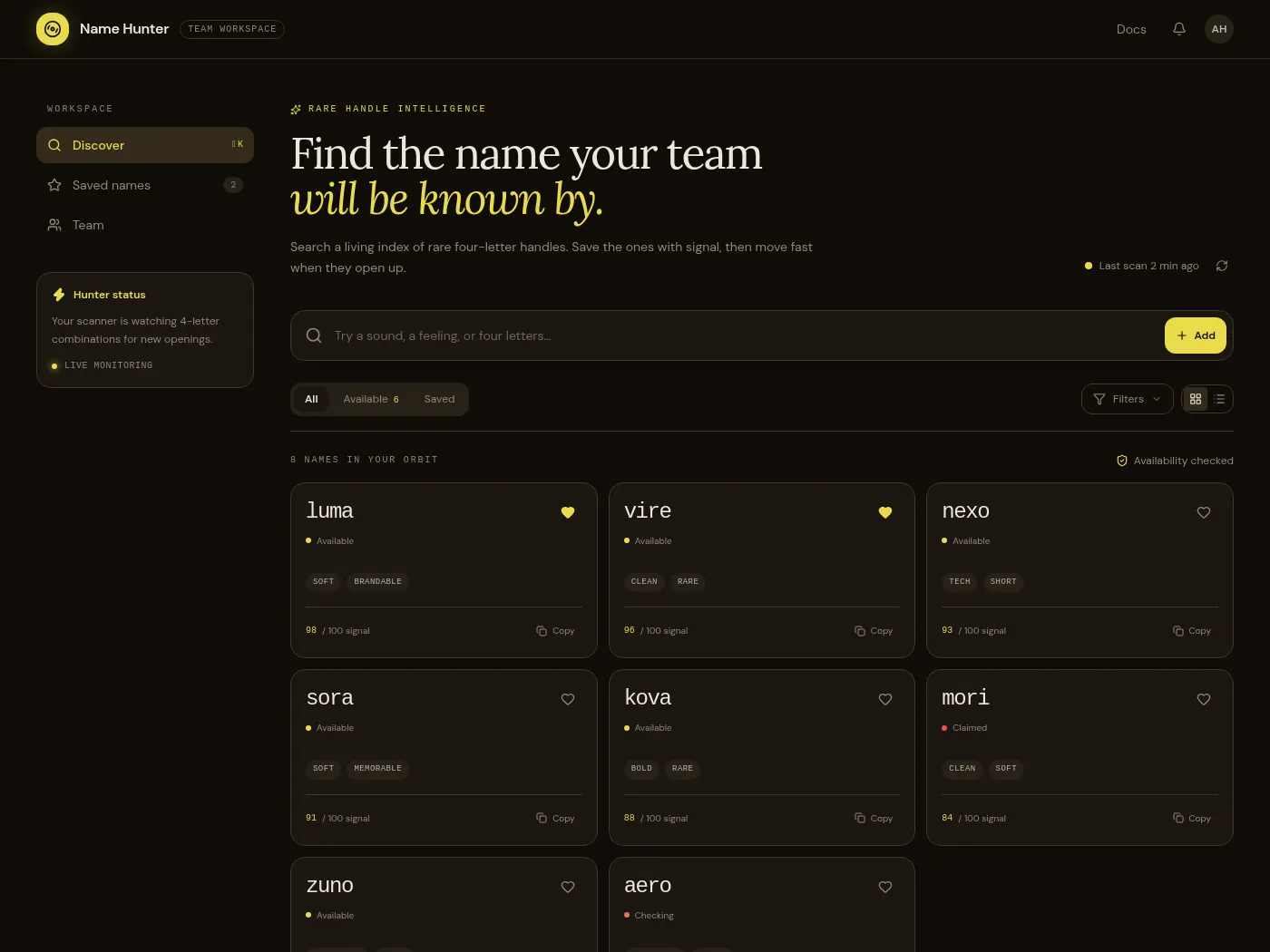 Discord Name Hunter