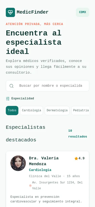 MedicFinder Mobile