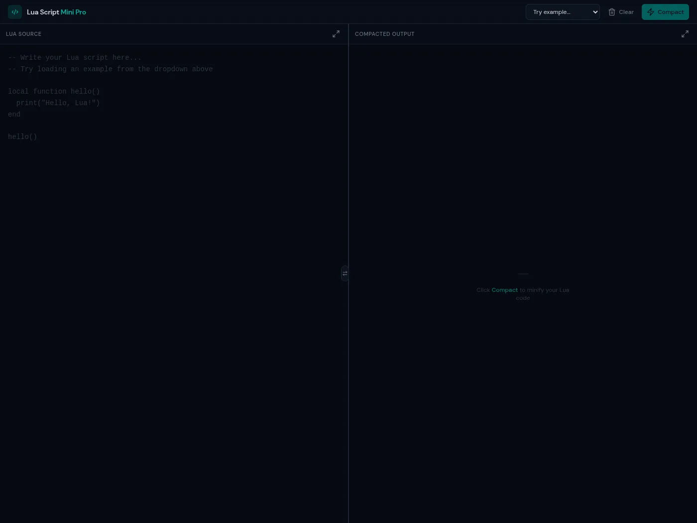 Lua Script Mini Pro